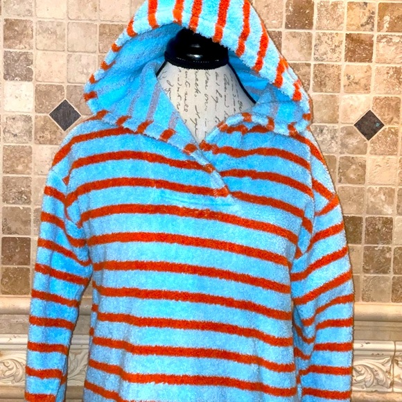 Boden | Sweaters | Boden Striped Terry Cloth Hoodie | Poshmark